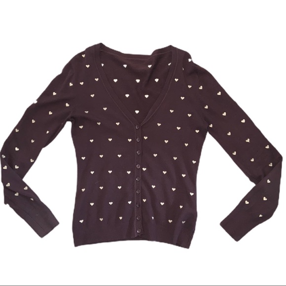 Sweaters | Italian Embroidered Heart Cardigan Sweater | Poshmark